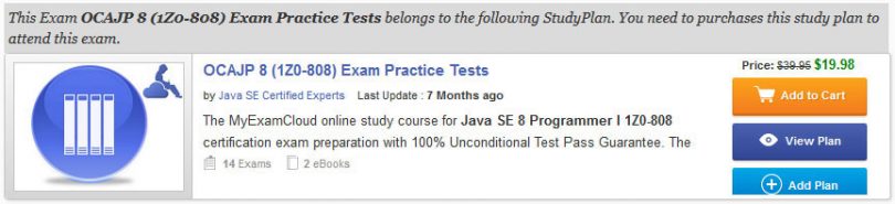 Step 4. Choosing exam test banks | Java Certification Notes